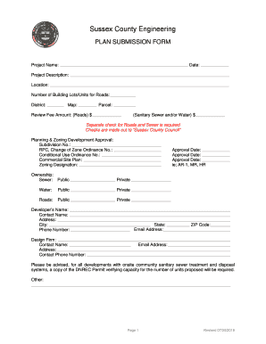 Fillable Online Engineering Plan Submission Form Fax Email Print ...