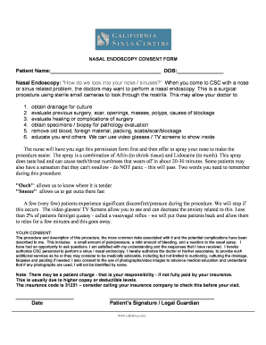 Fillable Online csc-form-endoscopy-consent 05.17 Fax Email Print ...