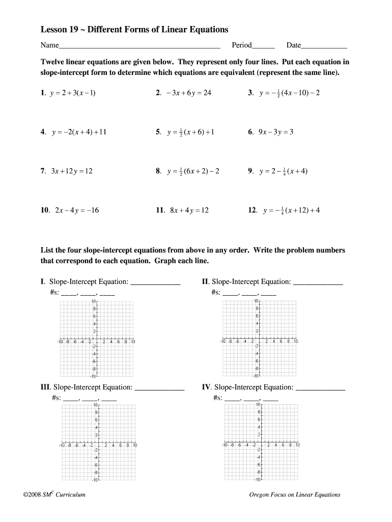 Linear Equations Worksheet With Answers Pdf Fill Online Printable Linear Equations Worksheet With Answers Pdf Fill Online Printable