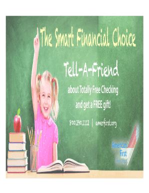 Fillable Online Personal Checking - American First Credit Union Fax ...