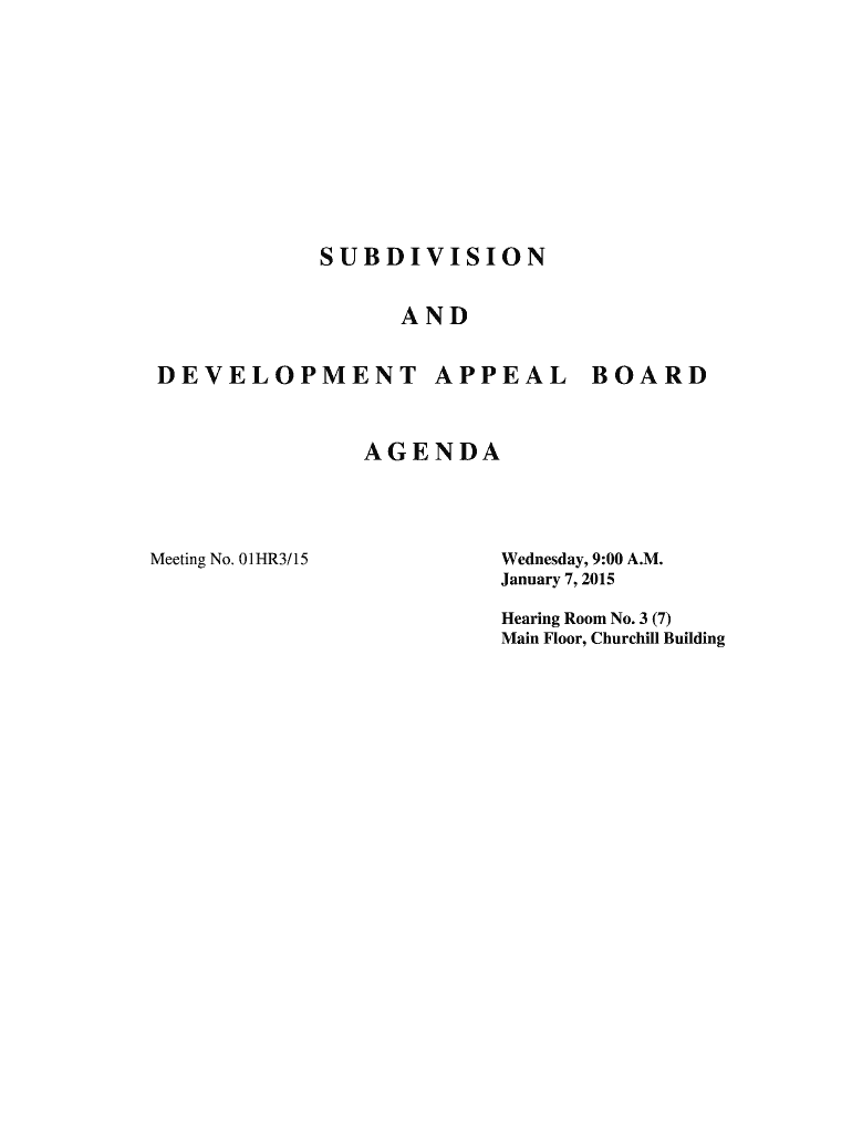 Fillable Online Subdivision and Development Appeal Board (SDAB ...