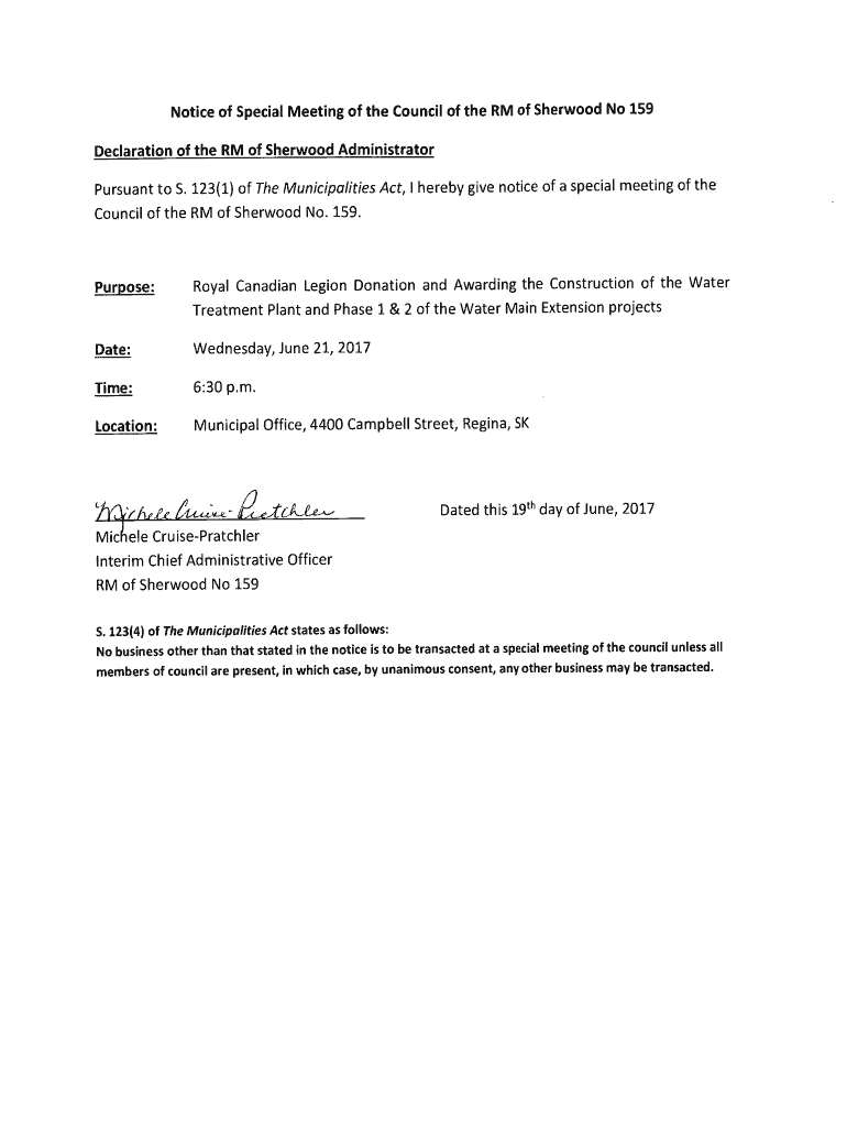 Fillable Online RM of Sherwood officially opens new officeRegina Leader-Post Fax Email Print ...