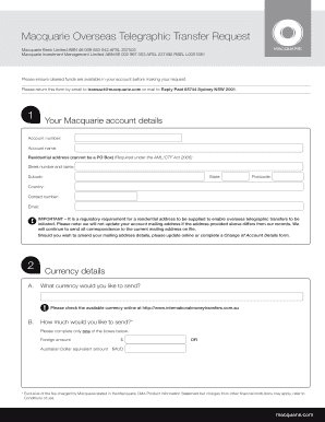 Fillable Online Staff Portal - Set up a new account with Macquarie - MQ ...