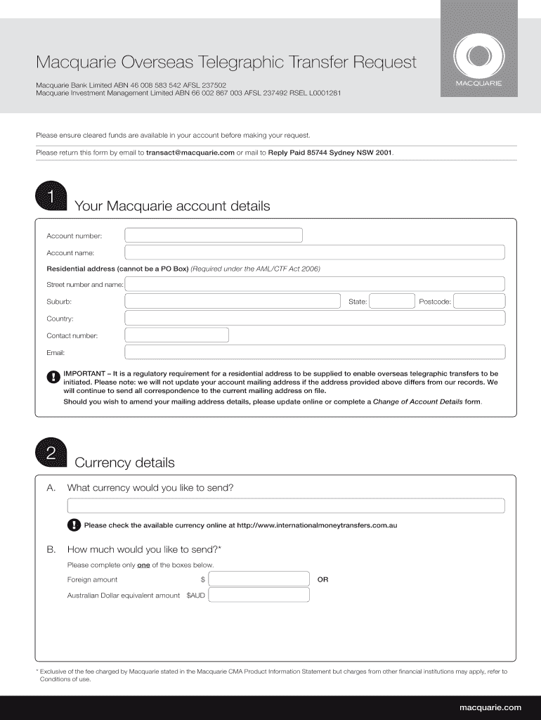 Fillable Online Staff Portal - Set up a new account with Macquarie - MQ Staff Fax Email Print ...