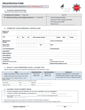 Fillable Online REGISTRATION FORM - iafpa.org.uk Fax Email Print ...