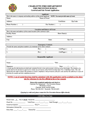 Fillable Online Carnival and Fair Permit Application Fax Email Print ...