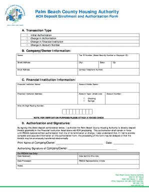 Fillable Online ACH Deposit Enrollment and Authorization Form Fax Email ...