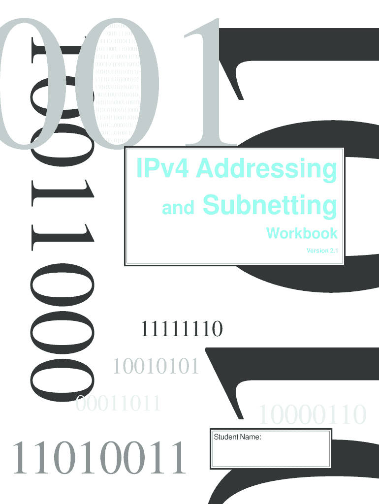 Fillable Online N:CiscoUploaded MaterialsIPv4 Addressing and Subnetting ...