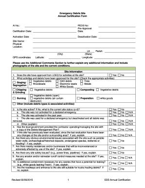 Fillable Online Annual Certification Form - Louisiana Fax Email Print ...