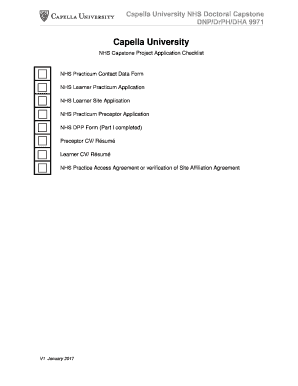 Capella Dnp - Fill Online, Printable, Fillable, Blank | pdfFiller