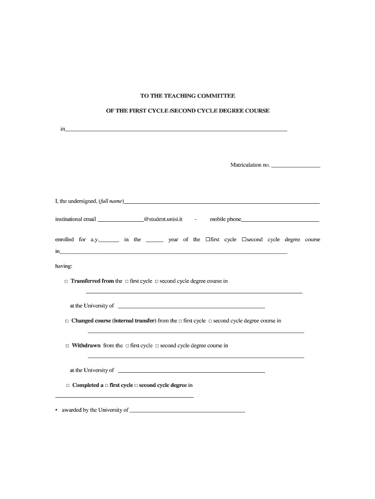 Fillable Online en unisi Degree courses taught in EnglishUniversit degli Studi di Siena Fax ...