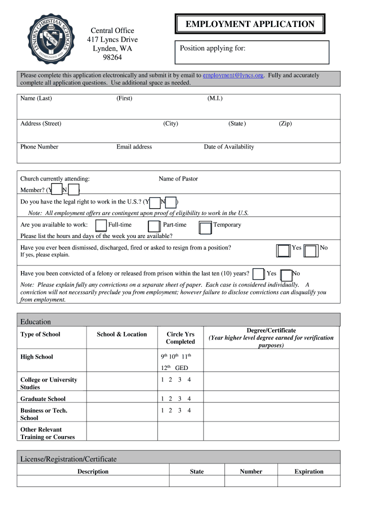 Fillable Online LC High School Principal Application Packet.pdf - Lynden Christian ... Fax Email ...
