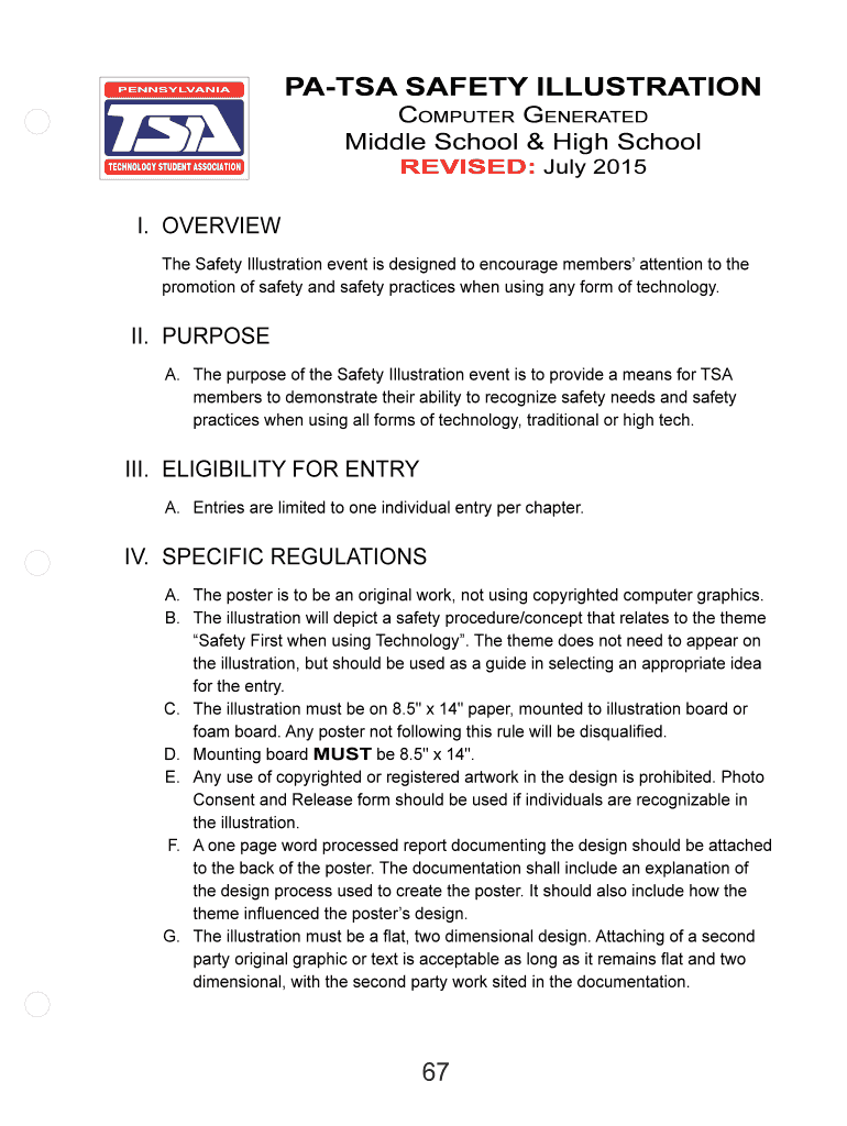 Fillable Online PA-TSA SAFETY ILLUSTRATION C G Middle School & High ...