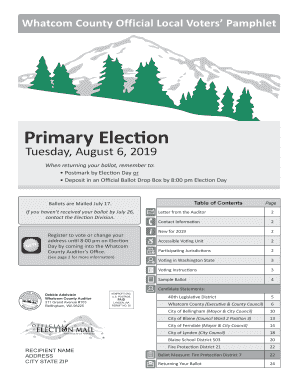 Fillable Online Ballot Drop Box LocationsWhatcom County, WA - Official ...