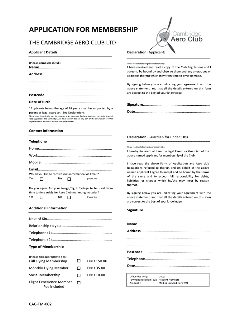 Fillable Online Club Officers ResponsibilitiesBay Area Aero Club Fax Email Print - pdfFiller