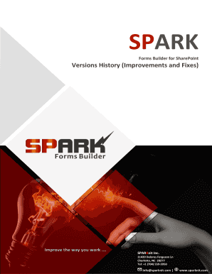 Fillable Online SPARKnit SPARK Forms Builder for SharePoint the Best ...