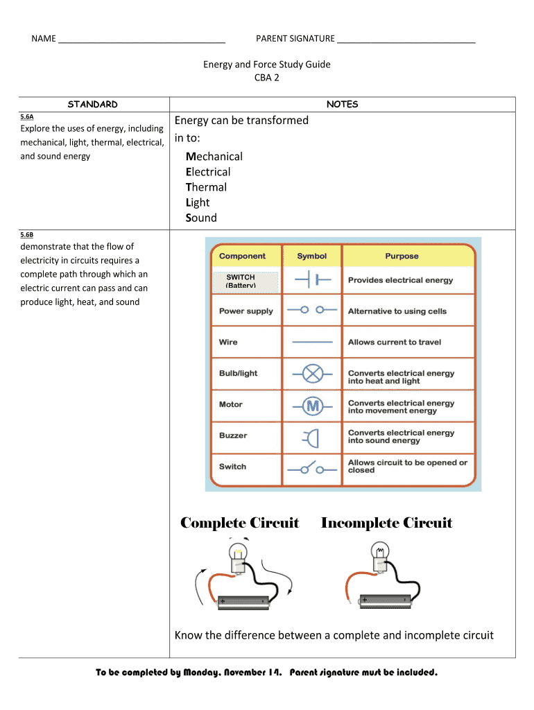 Fillable Online Complete Circuit Incomplete Circuit Fax Email Print ...