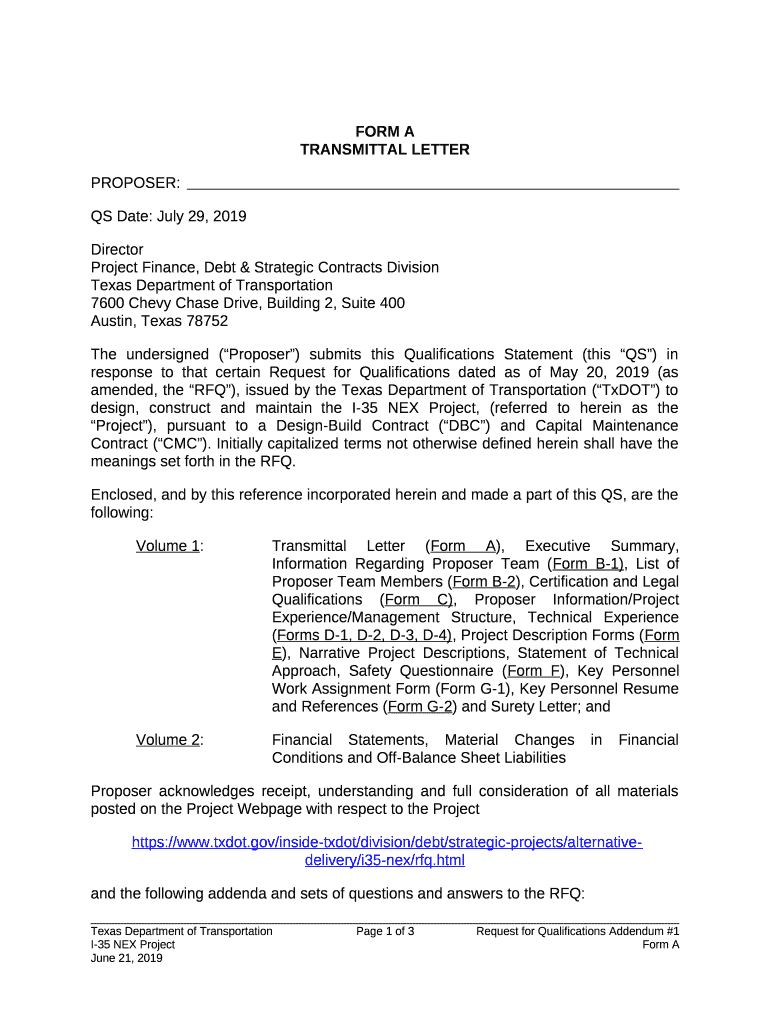 I-2/I-69C Interchange Project - Request for Qualifications - TxDOT - ftp dot state tx Doc ...