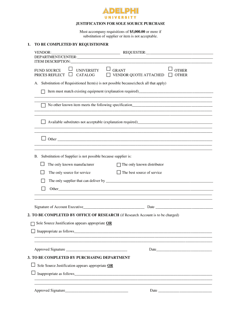 Fillable Online sole source justification (ssj) - Montana State ...