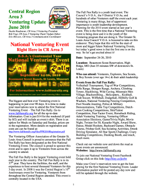 Fillable Online National Venturing Event Fax Email Print - pdfFiller