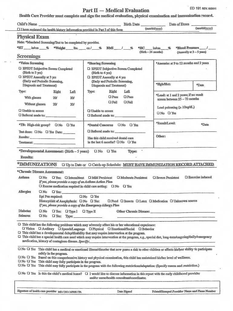 Fillable Online Early Childhood Health Assessment Record - St. Mary ... Fillable Online Early Childhood Health Assessment Record - St. Mary ...
