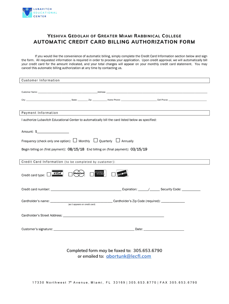 Fillable Online Page 1 YESHIVA GEDOLAH OF GREATER MIAMI ... Fax Email ...