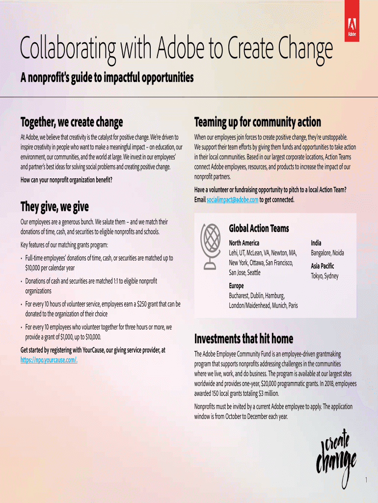 Fillable Online Collaborating with Adobe to Create Change Fax Email ...