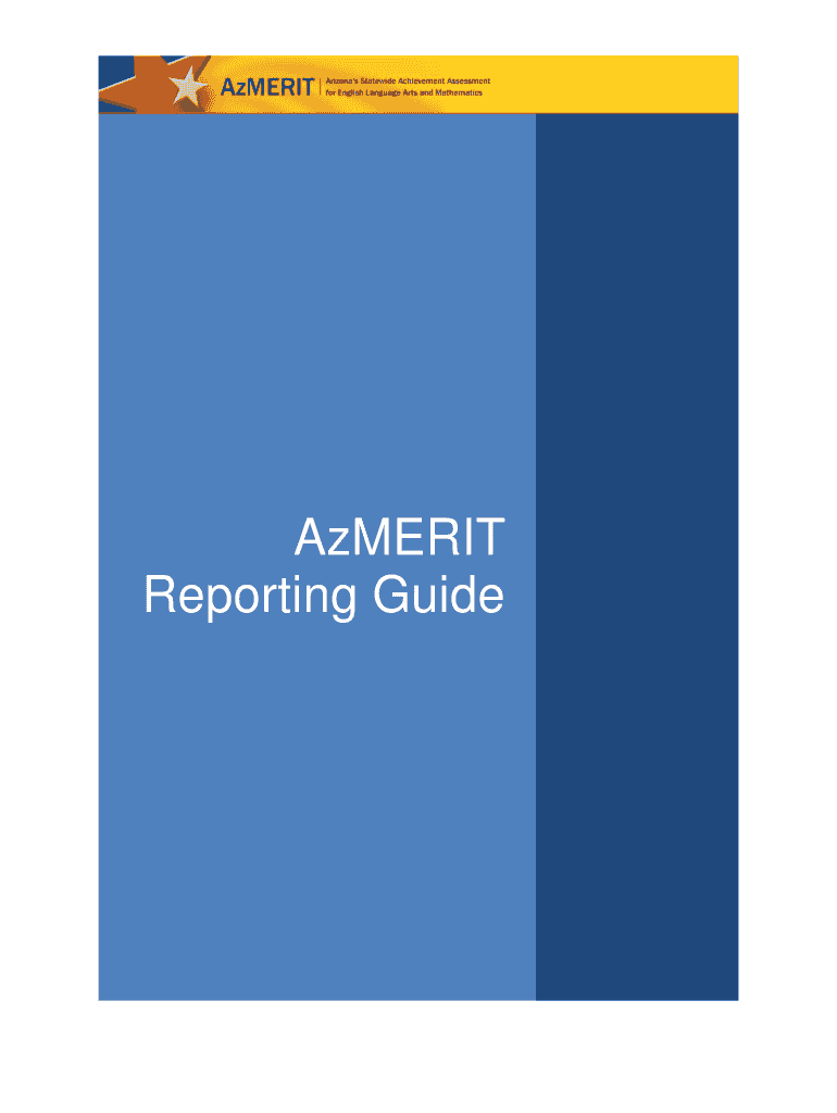 Fillable Online AzMERIT Reporting Guide - CMS Fax Email Print - pdfFiller