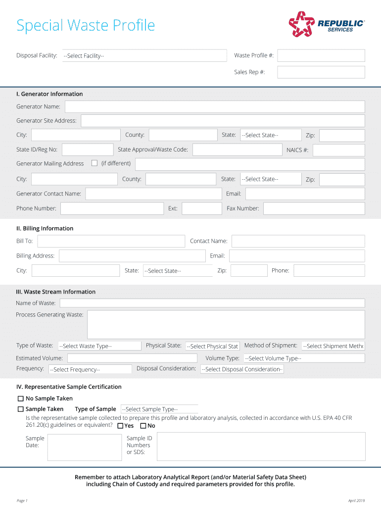 Fillable Online Business Trash & Recycle Services Waste Management Fax ...