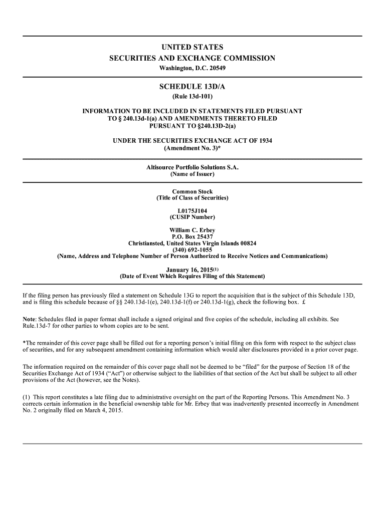 Fillable Online united states securities and exchange commission ...