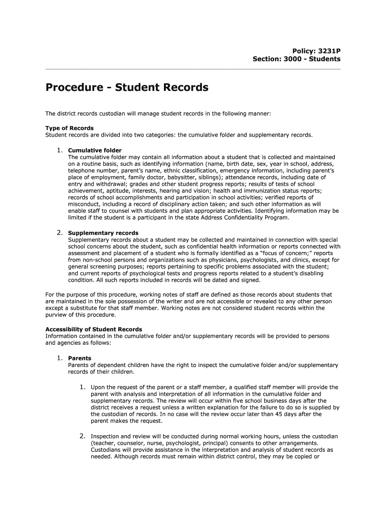 Fillable Online Records Request - Records Management Fax Email Print ...
