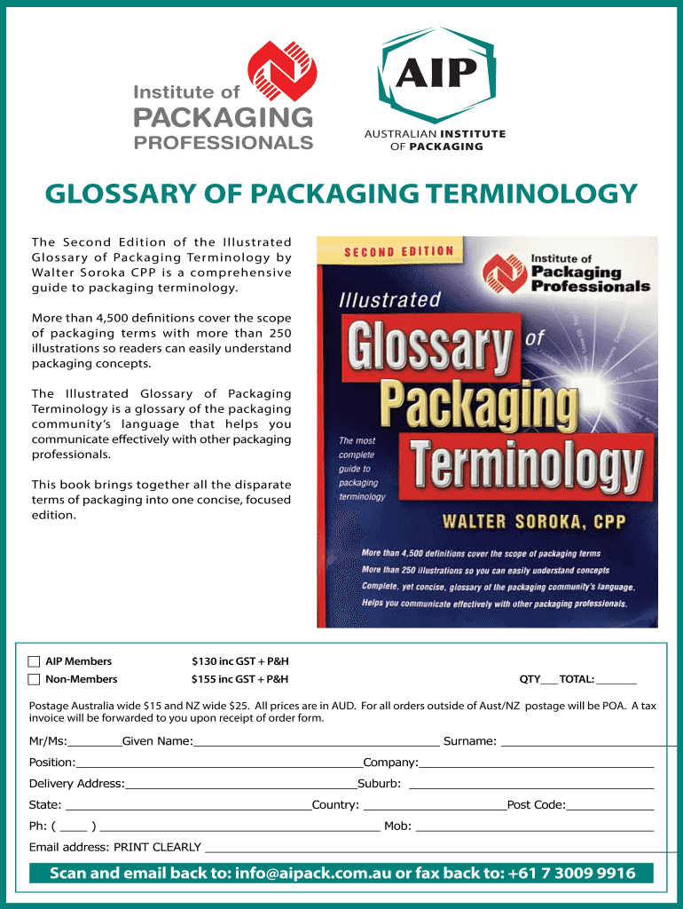 Packaging Terminology Pdf - Fill Online, Printable, Fillable, Blank ...