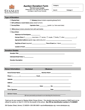 Fillable Online Sample Donation Sheet - 5+ Documents in Word, PDF Fax ...