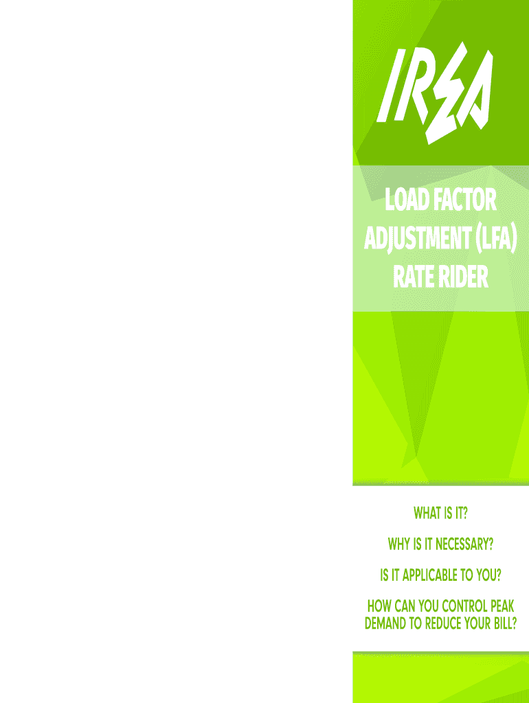 Fillable Online intermountain rural electric association rates and ...