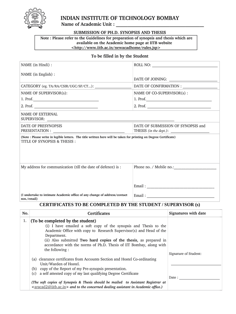 Iit Forms - Fill Online, Printable, Fillable, Blank | pdfFiller