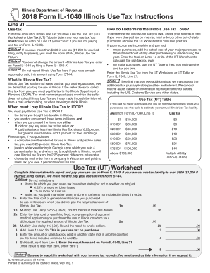Fillable Online www2 illinois Illinois Tax Form Il 1040 ...
