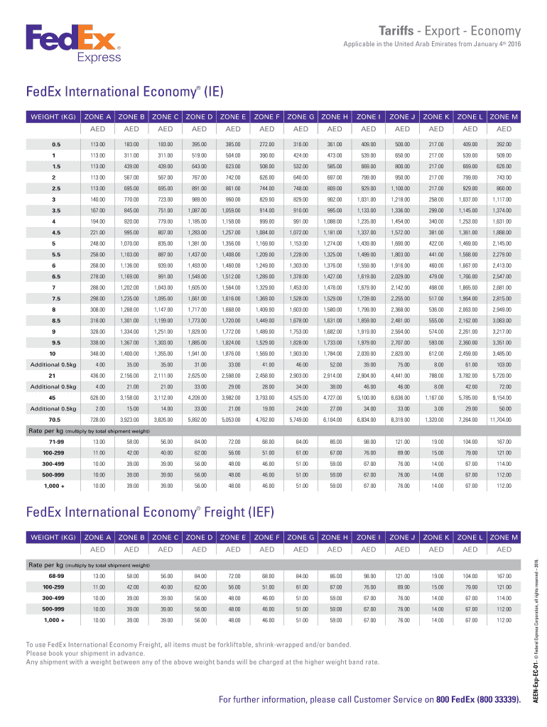 Fillable Online Zones and Rates: UPS - United Arab Emirates - UPS.com ...