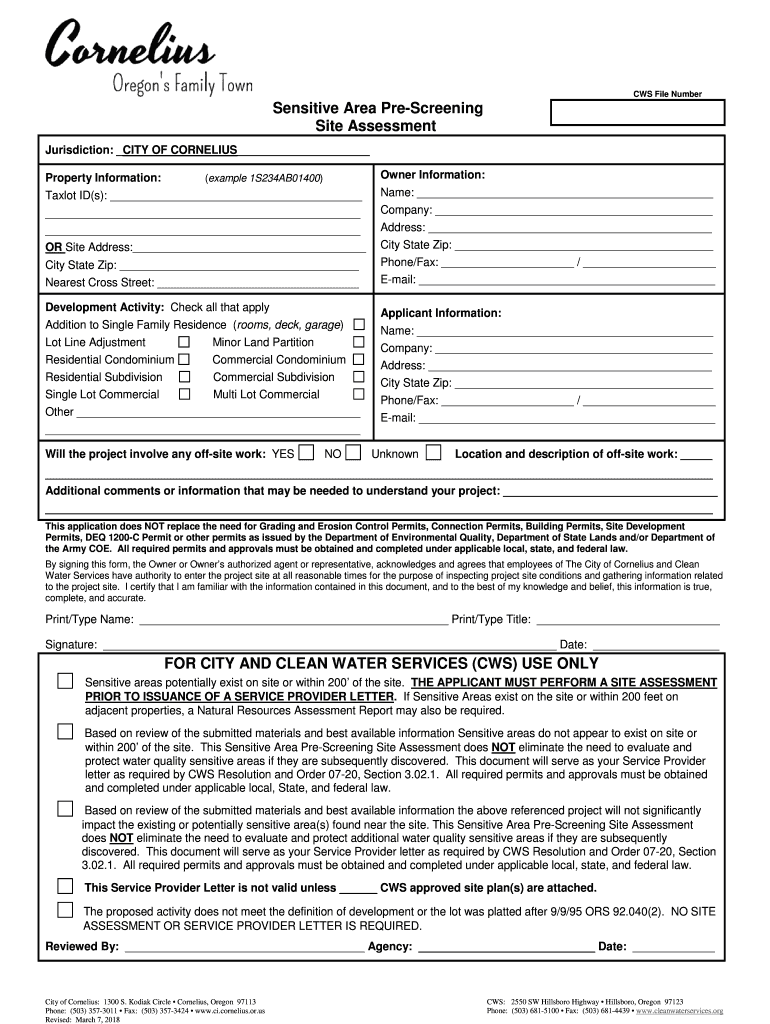 Fillable Online CWS File Number Fax Email Print - pdfFiller