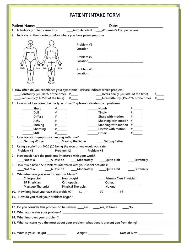 Fillable Online Online Patient Intake Forms IntakeQ Fax Email Print ...