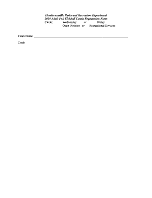 Fillable Online Signup coach form - hvilletn.org Fax Email Print ...