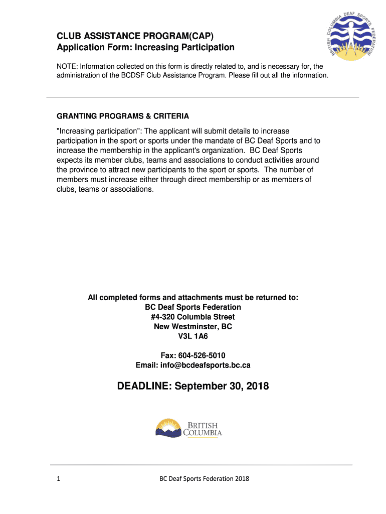 Fillable Online bcdeafsports bc CAP Vehicle Retirement Program - Bureau ...