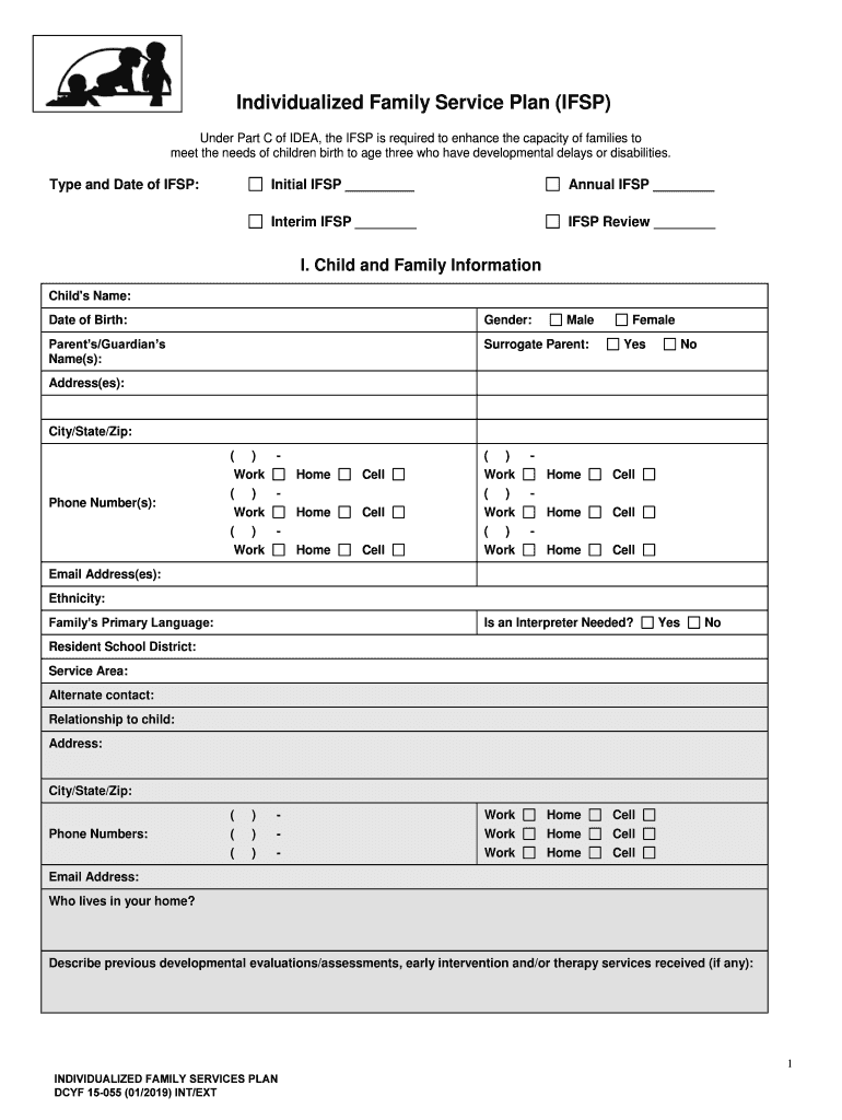 Fillable Online Individualized Family Service Plan (IFSP) - ECTA Center ...