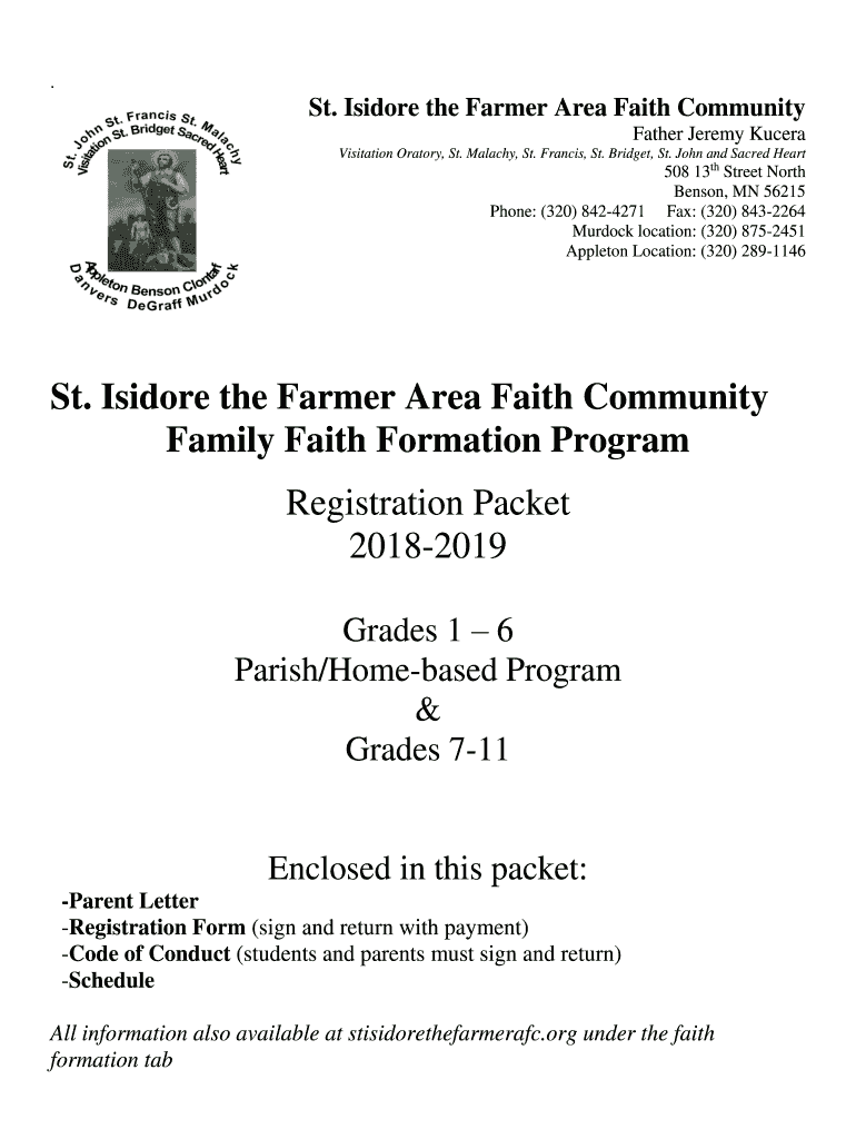 Fillable Online Saint Isidore the Farmer Catholic ChurchA Stewardship ... Fax Email Print ...