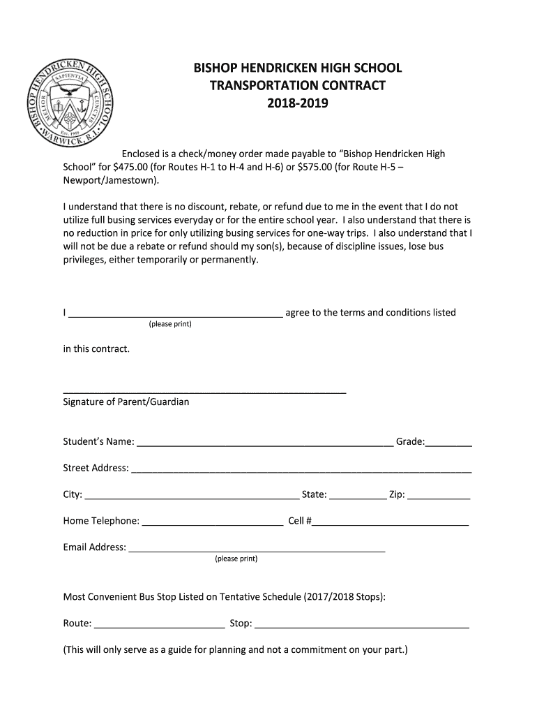 Fillable Online Enclosed is a check/money order made payable to Bishop ...