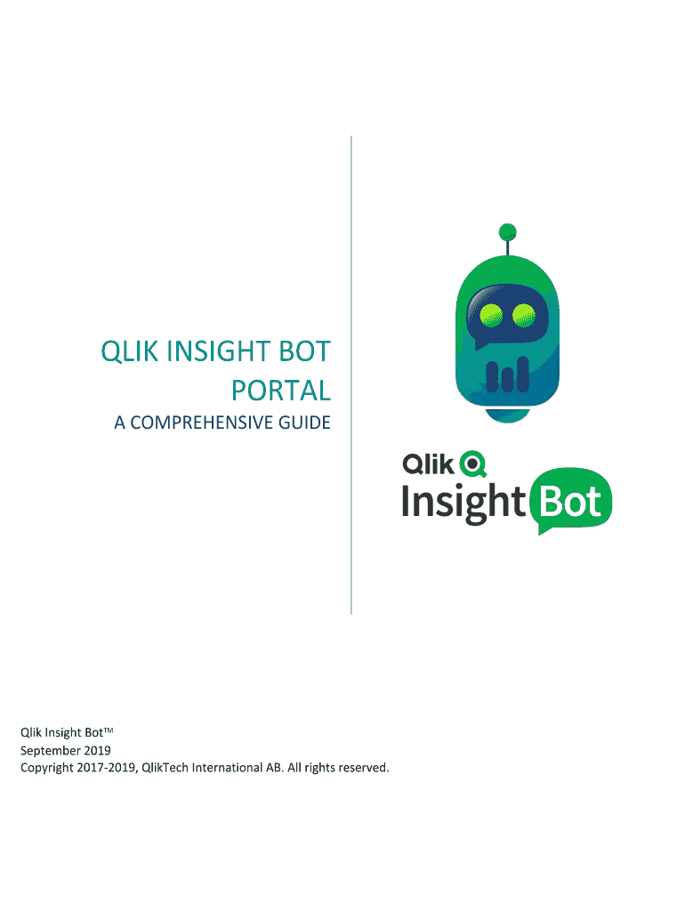 Fillable Online Qlik Insight Bot Portal. A COMPREHENSIVE GUIDE Fax ...
