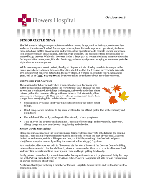 Fillable Online 53 Best Seniors - Newsletter Ideas images in 2017 ...