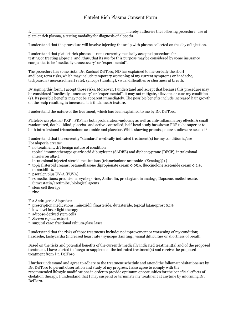 Fillable Online PrP Consent Form Fax Email Print - pdfFiller