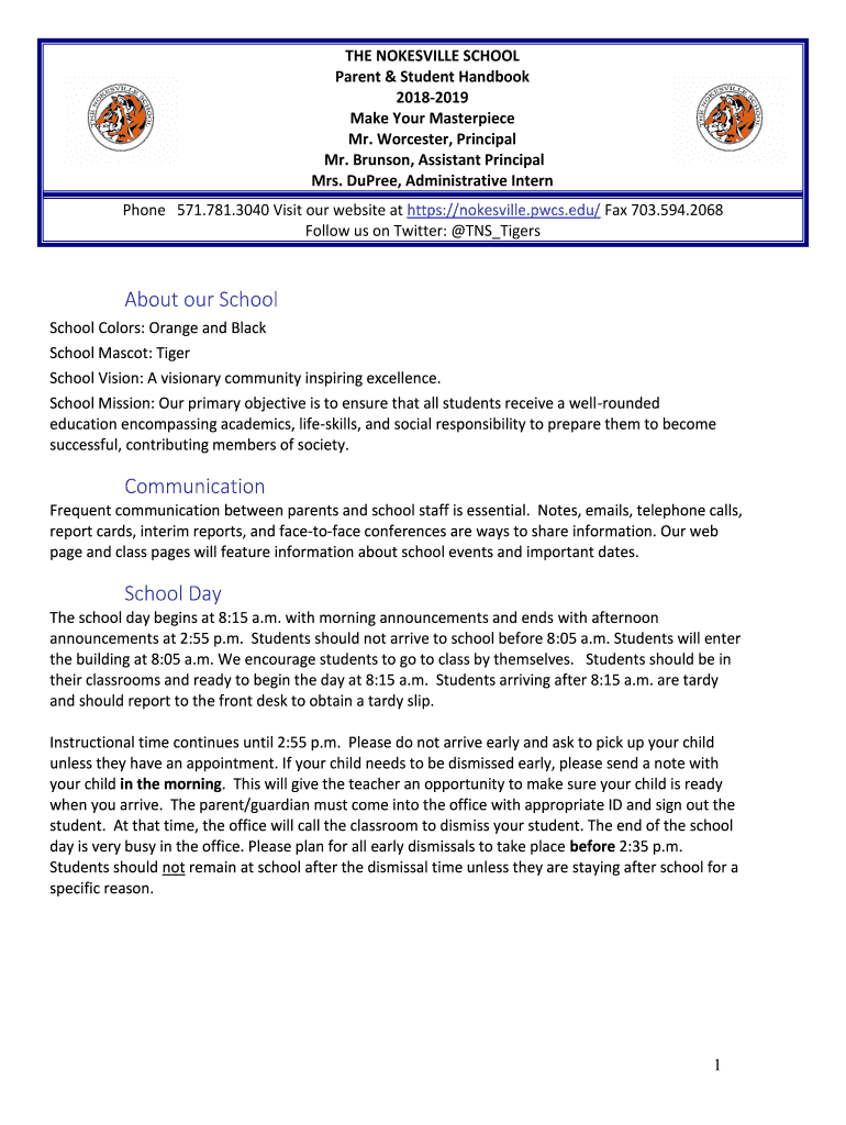 Fillable Online nokesville pwcs Jill Warner Science - The Nokesville School Fax Email Print ...