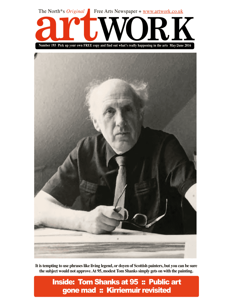 Fillable Online Tom Shanks at 95 - ArtWork Newspaper Fax Email Print ...