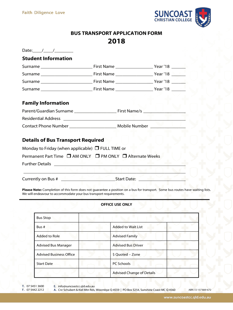 Fillable Online suncoastcc qld edu votran gold service paratransit ...